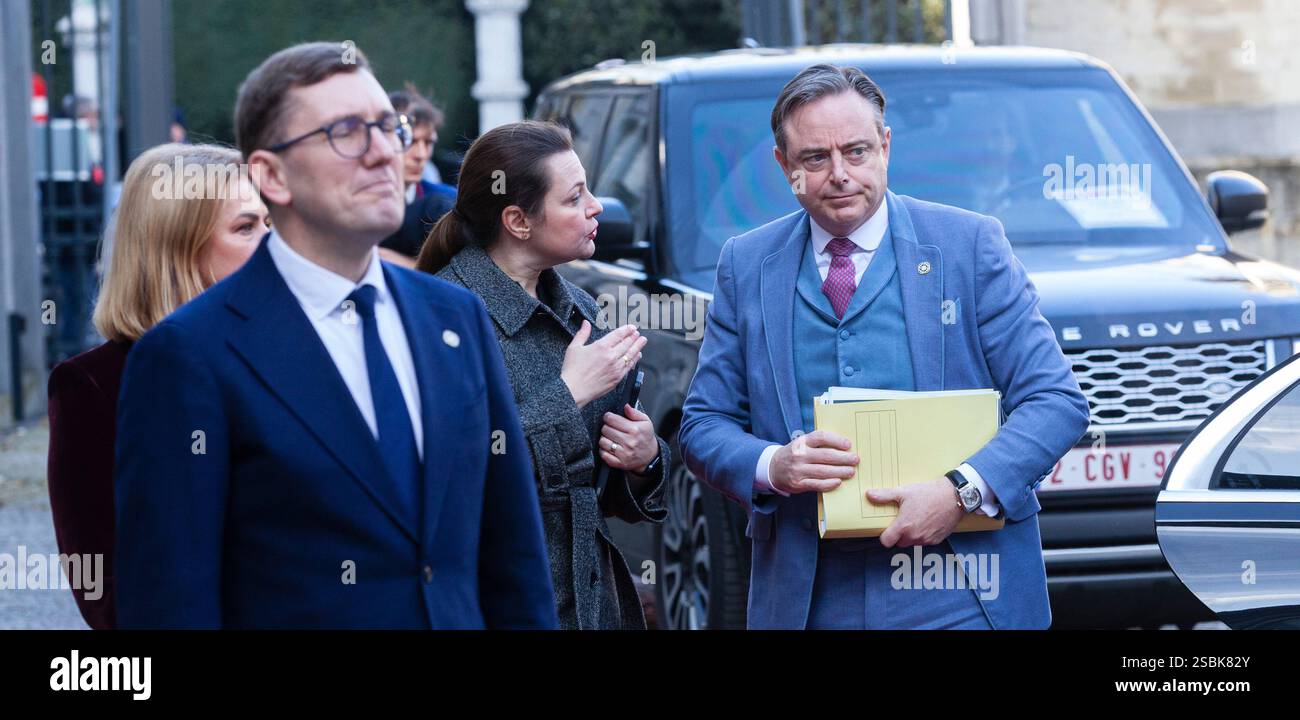 Estonian Prime Minister Kristen Michal (1st plan) Ms. Evika Silina ...