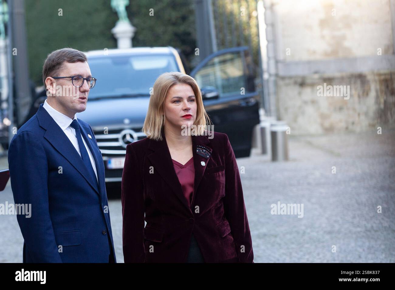 Brussels, Belgium. 03rd Feb, 2025. Le premier ministre estonien Kristen ...