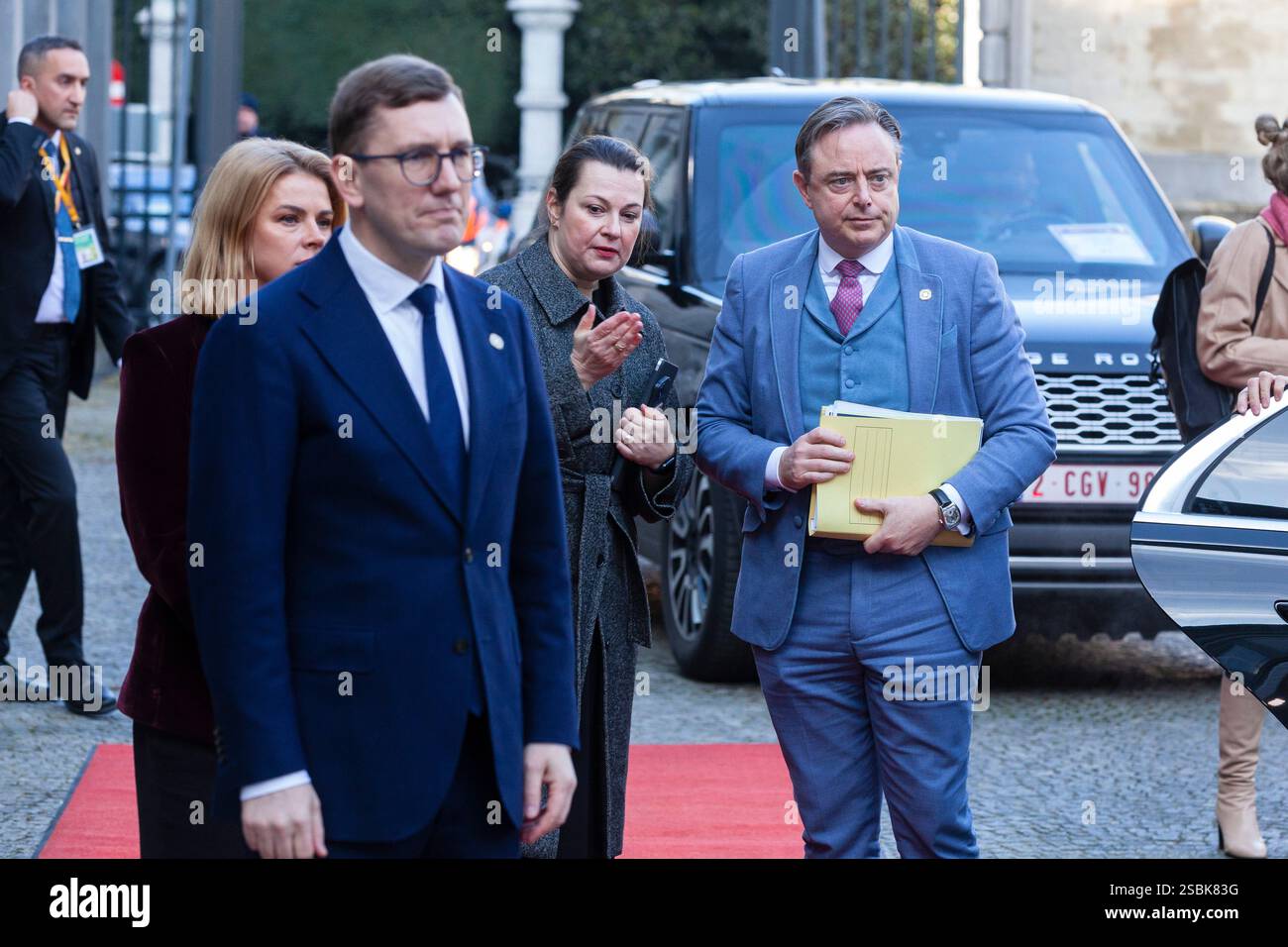 Brussels, Belgium. 03rd Feb, 2025. Estonian Prime Minister Kristen ...
