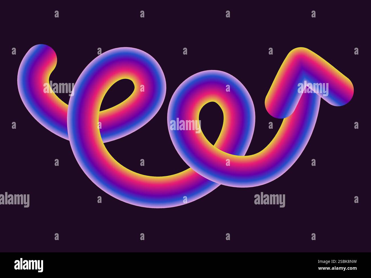vibrant neon vector design featuring arrows in various shapes and ...