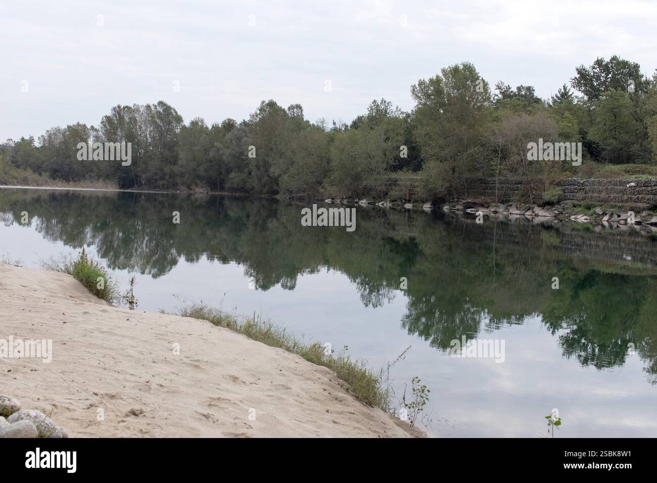 A photo of Ticino river in north of Italy Stock Photo - Alamy