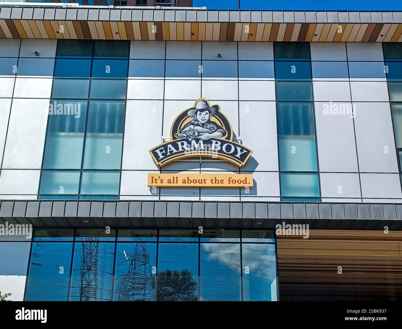 Toronto, Canada – July 30, 2024: View the Farm Boy retail store logo on ...