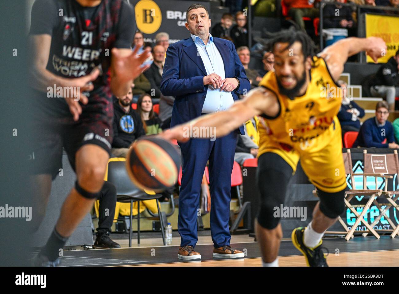 Head Coach Radenko Varagic of Basket Academie Limburg pictured during a ...
