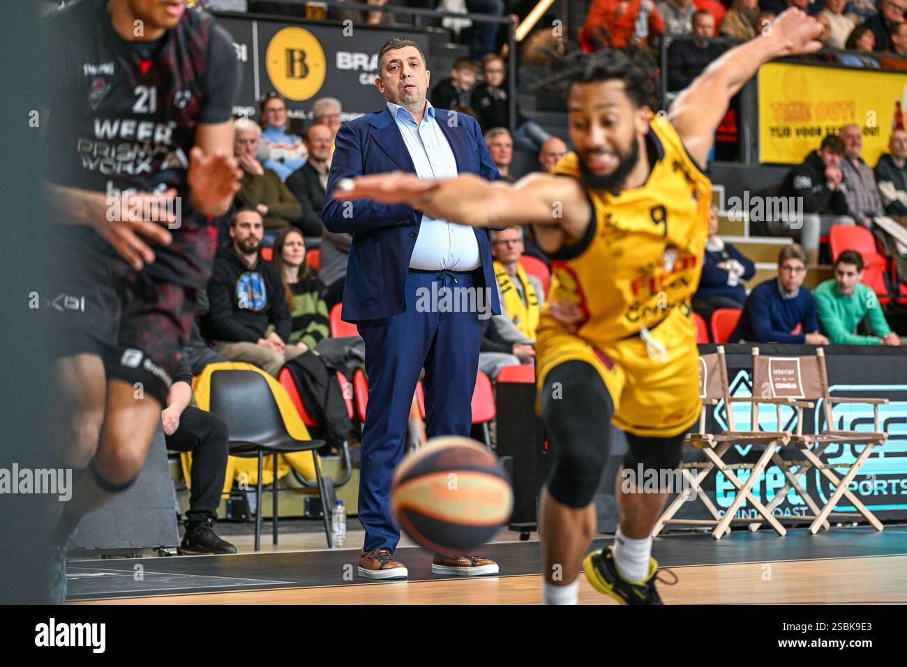 Head Coach Radenko Varagic of Basket Academie Limburg pictured during a ...