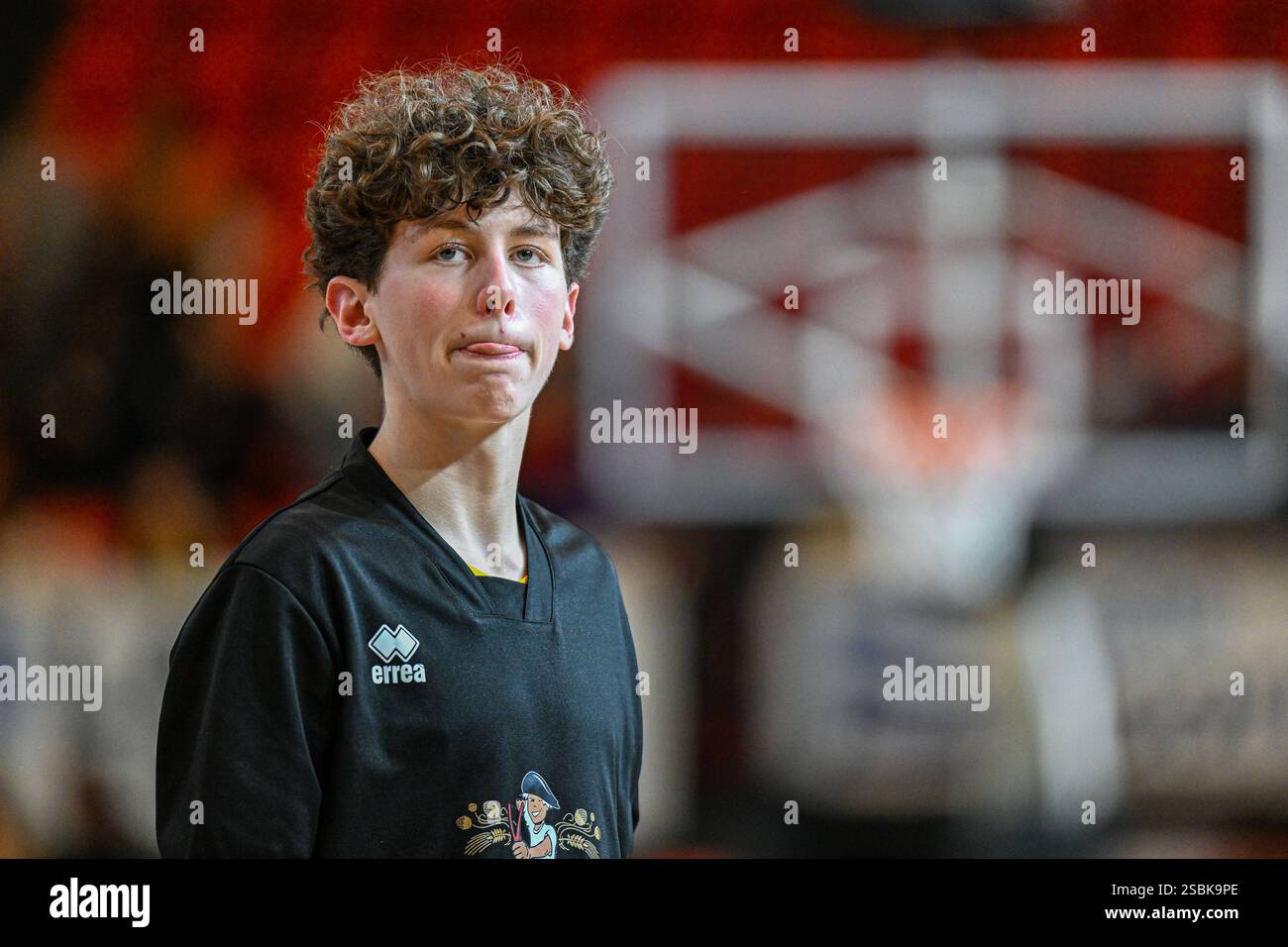 Jules Rotsaert (7) of Filou Oostende pictured during a basketball game ...