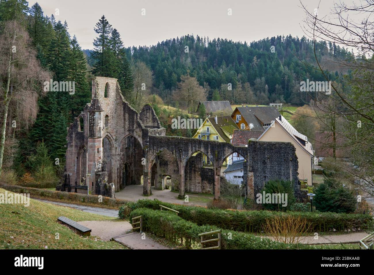 Enchanting Ruins of Medieval Monastery Nestled in Black Forest Germany ...