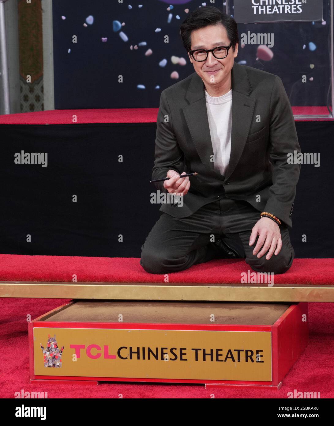 Los Angeles, USA. 03rd Feb, 2025. Ke Huy Quan at the Ke Huy Quan Hand & Footprint in cement ...