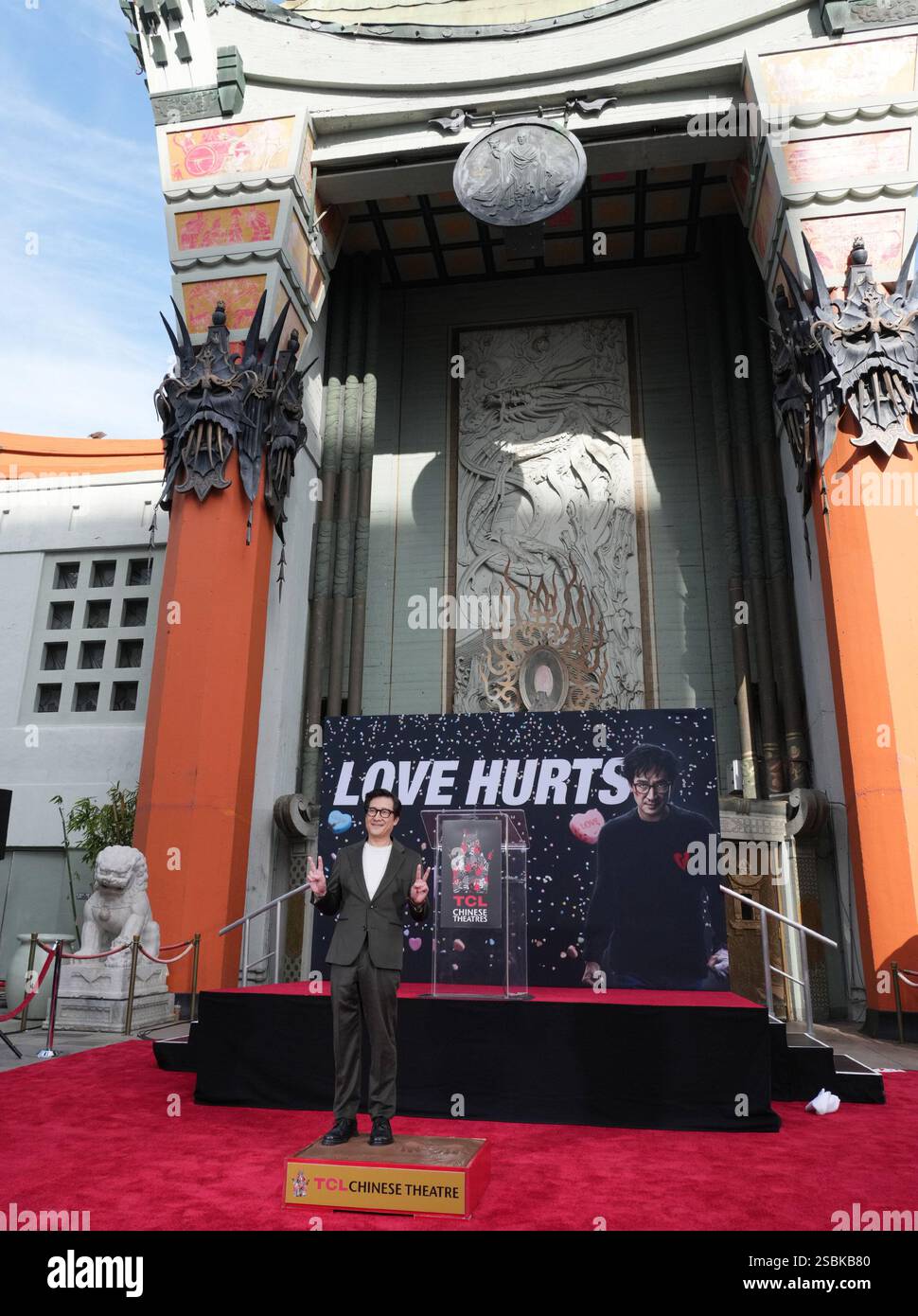 Los Angeles, USA. 03rd Feb, 2025. Ke Huy Quan at the Ke Huy Quan Hand & Footprint in cement ...