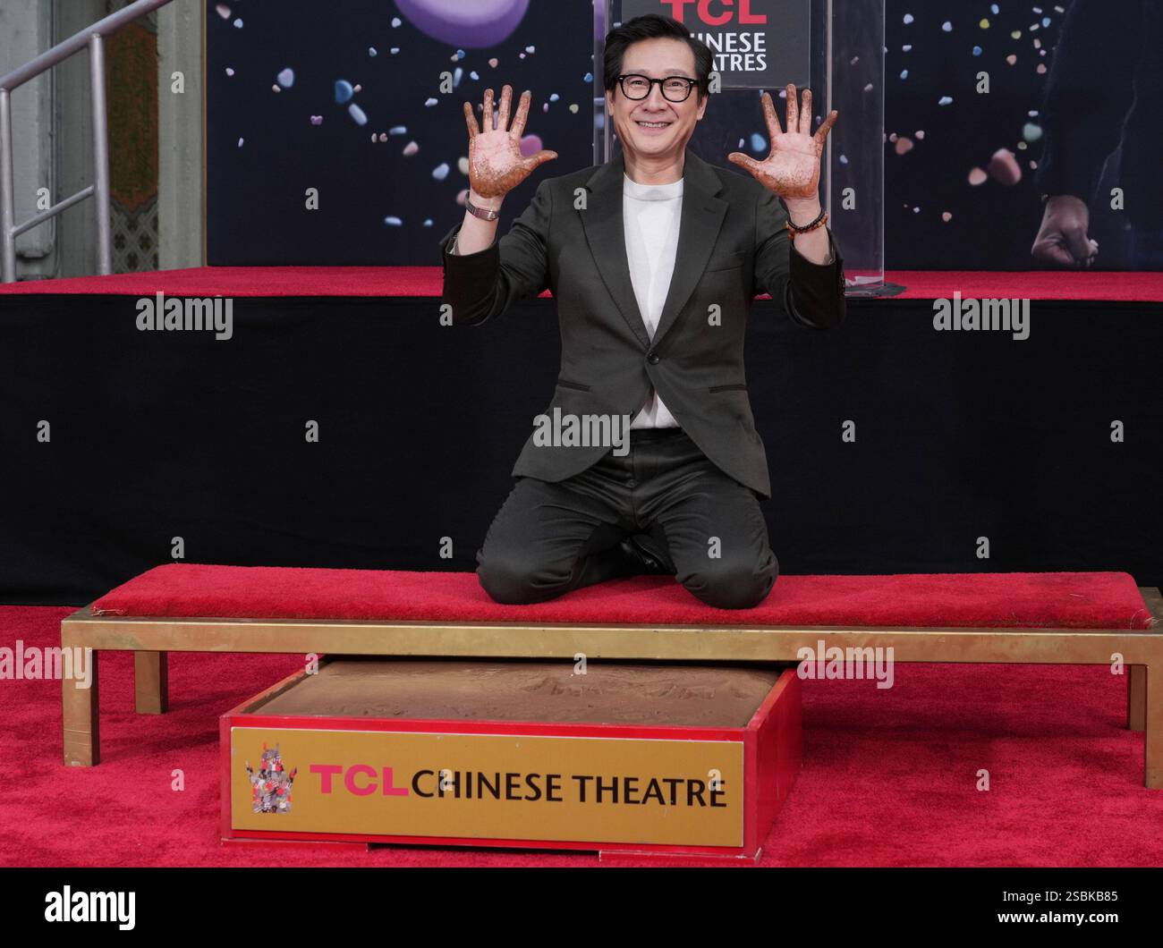 Los Angeles, USA. 03rd Feb, 2025. Ke Huy Quan at the Ke Huy Quan Hand & Footprint in cement ...