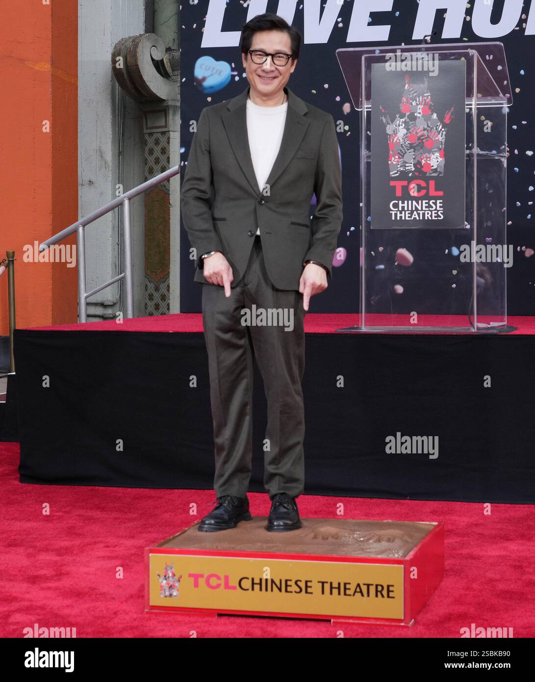 Los Angeles, USA. 03rd Feb, 2025. Ke Huy Quan at the Ke Huy Quan Hand & Footprint in cement ...