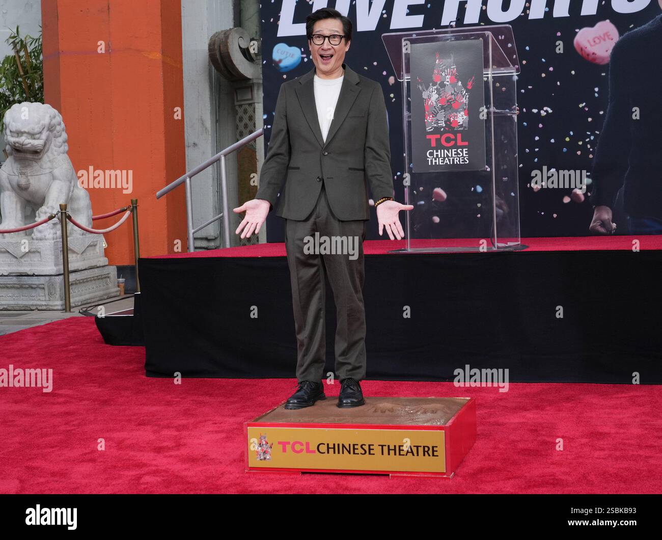 Los Angeles, USA. 03rd Feb, 2025. Ke Huy Quan at the Ke Huy Quan Hand & Footprint in cement ...