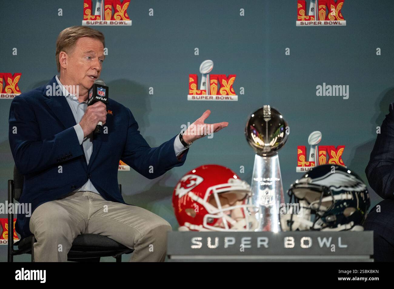 New Orleans, USA. 03rd Feb, 2025. American Football, NFL, Super Bowl ...