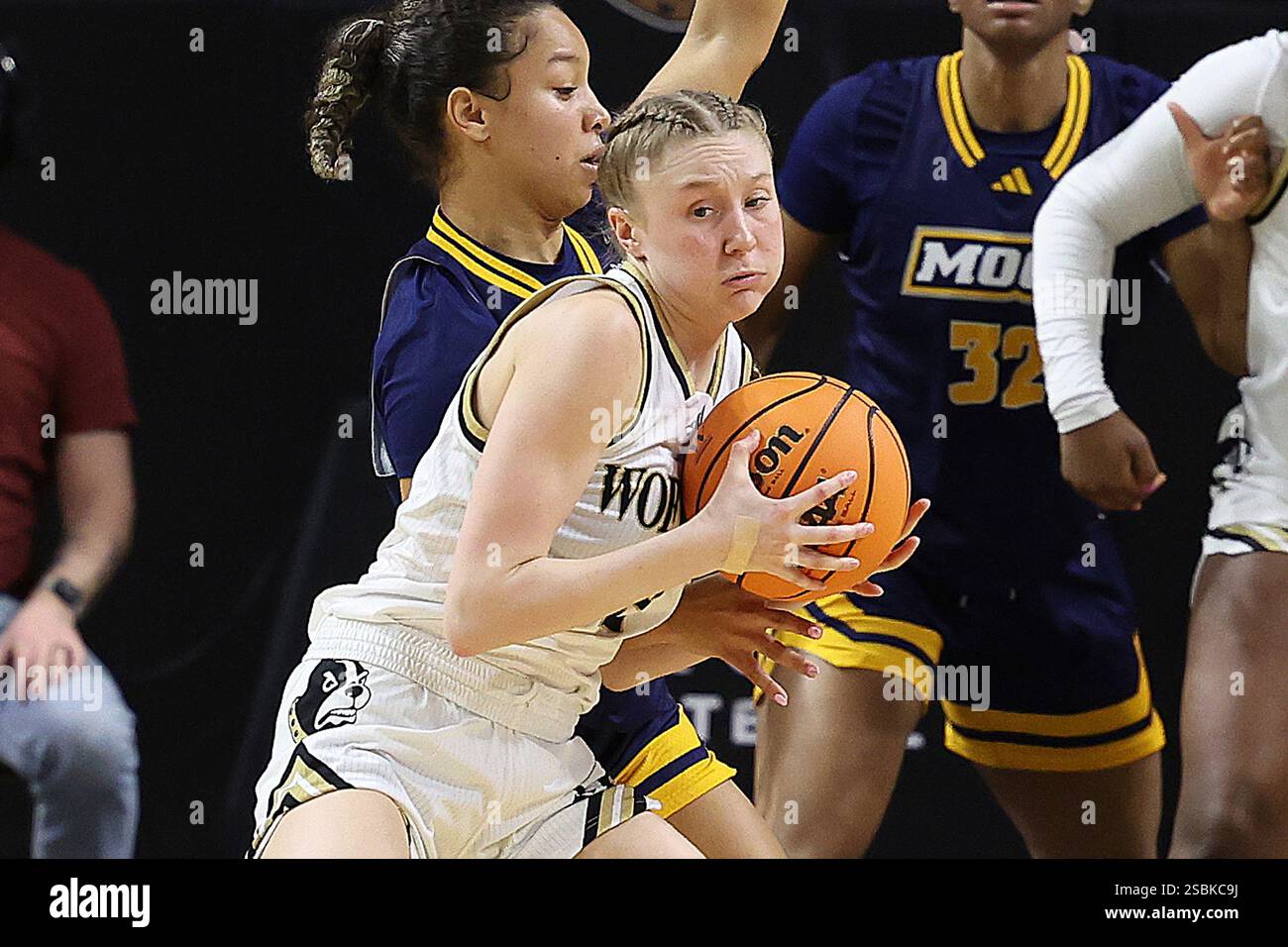 SPARTANBURG, SC - JANUARY 30: Wofford Terriers guard Maddie Heiss (2 ...