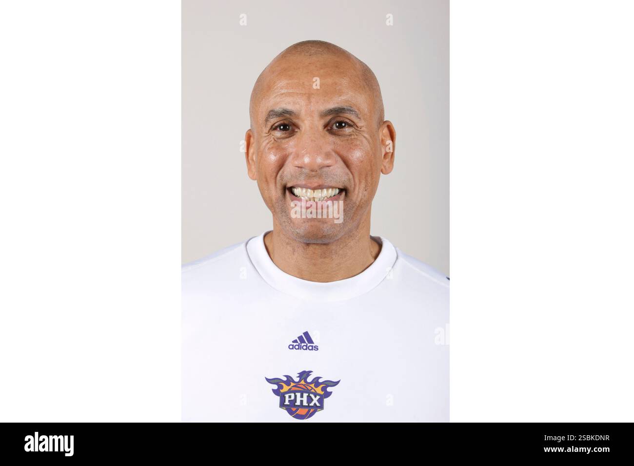FILE - Phoenix Suns assistant coach John Shumate during Suns media day ...