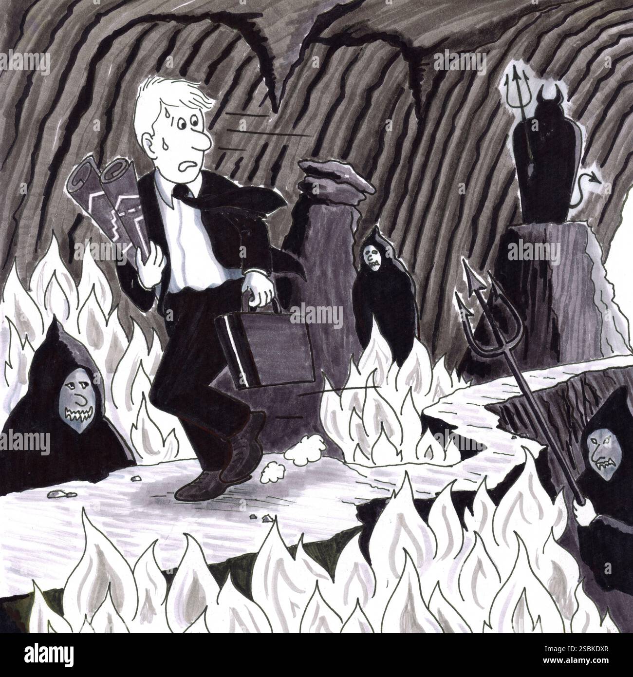 Adult male carrying rolled up architecture blueprint plans to build a ...