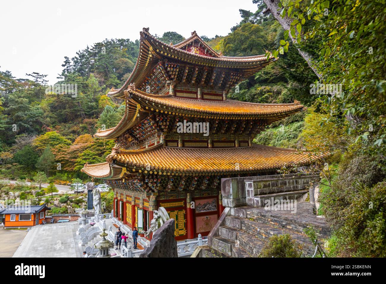 Details of Guinsa Monastery and Temple in Danyang County, South Korea ...