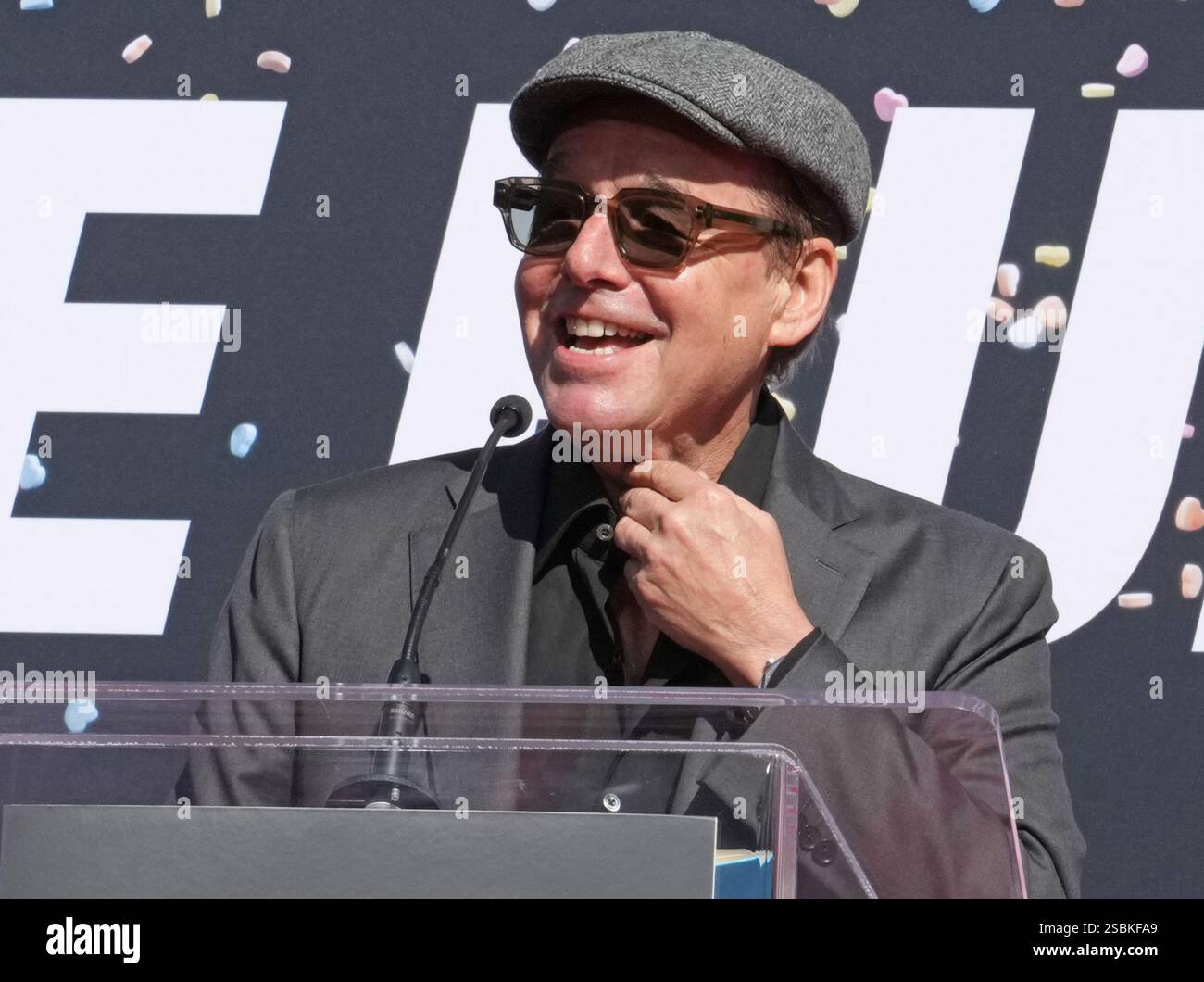 Los Angeles, USA. 03rd Feb, 2025. Chris Columbus speaks at the Ke Huy ...