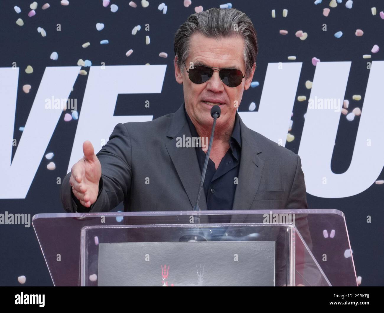 Los Angeles, USA. 03rd Feb, 2025. Josh Brolin speaking at the Ke Huy ...