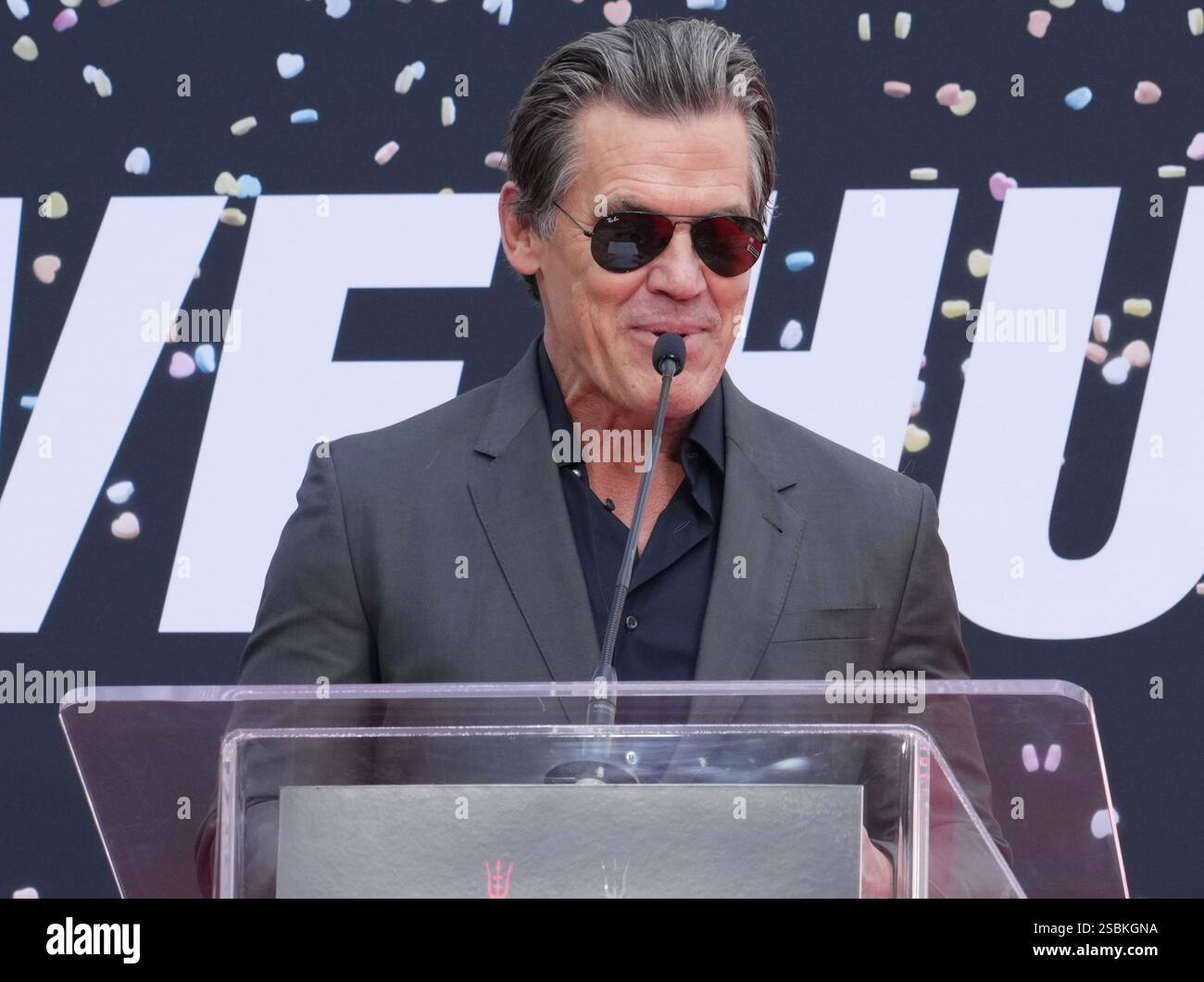 Los Angeles, USA. 03rd Feb, 2025. Josh Brolin speaking at the Ke Huy ...