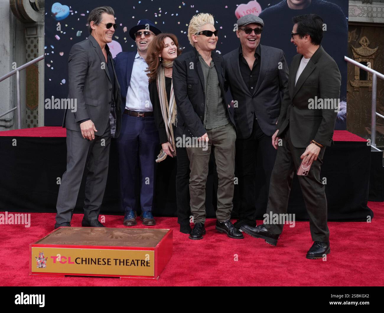 Los Angeles, USA. 03rd Feb, 2025. (L-R) THE GOONIES Cast & Crew - Josh ...
