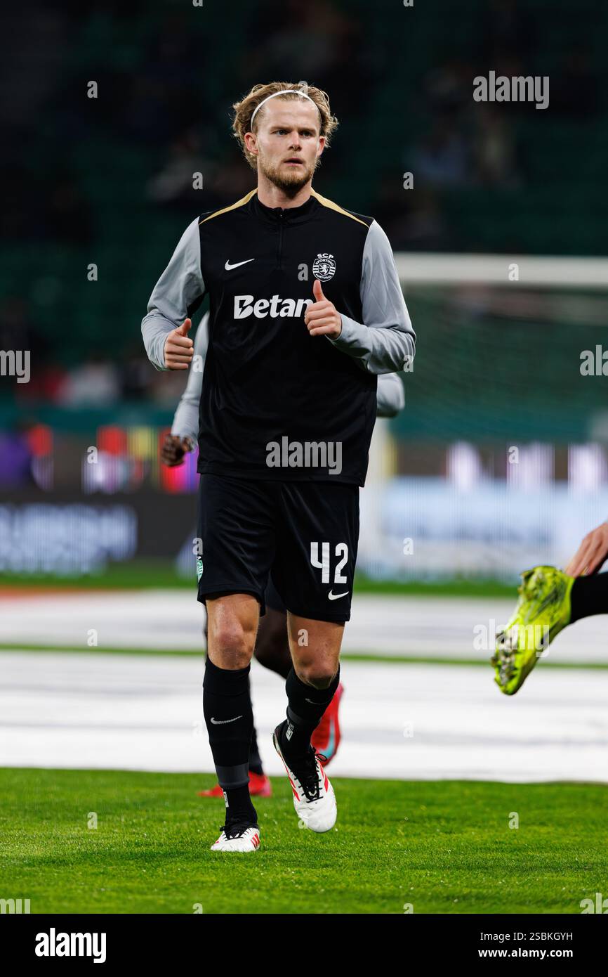 Morten Hjulmand seen during Liga Portugal game between teams of ...