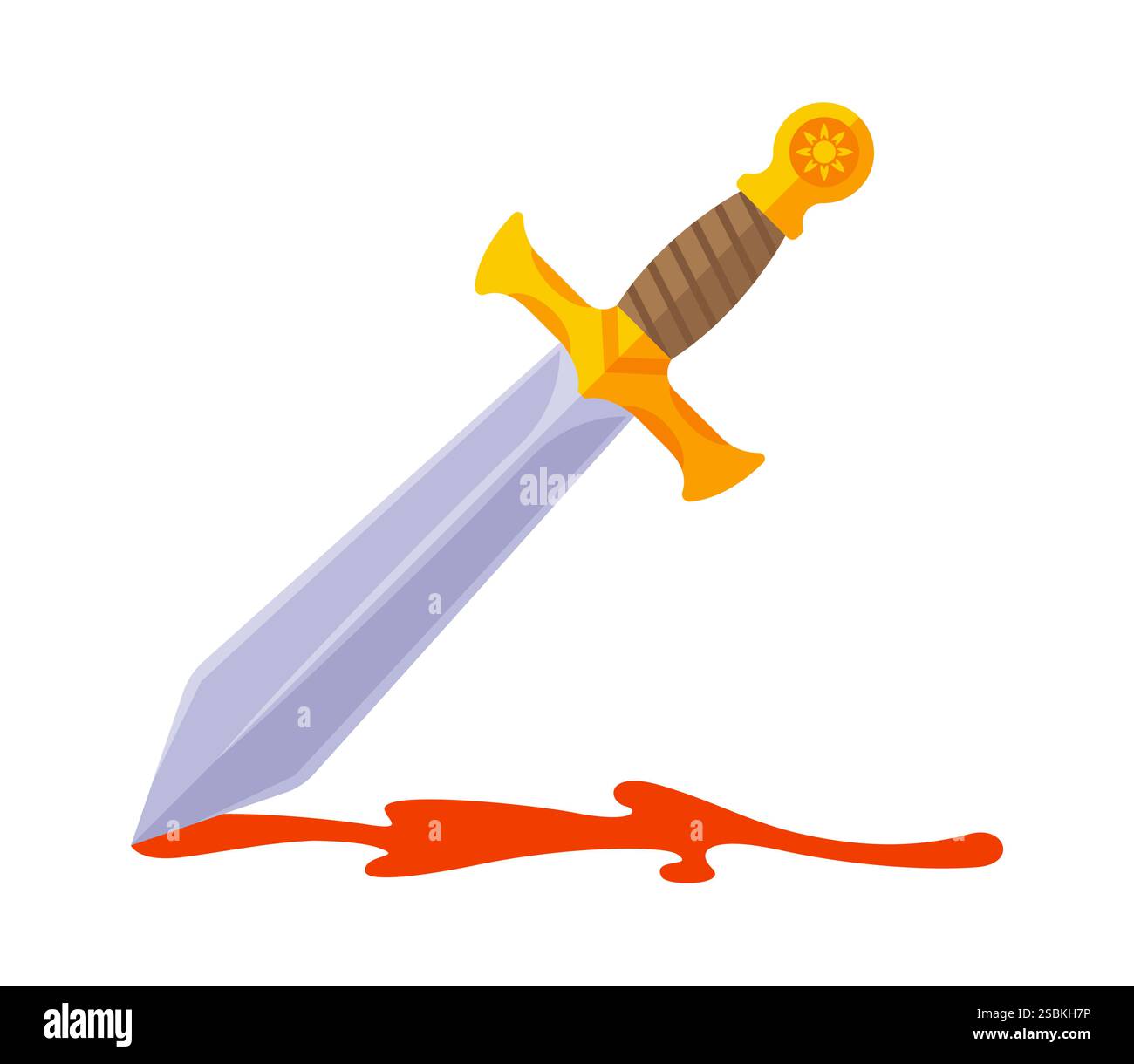 sword in blood. bloody trail. knight weapon Stock Vector Image & Art ...
