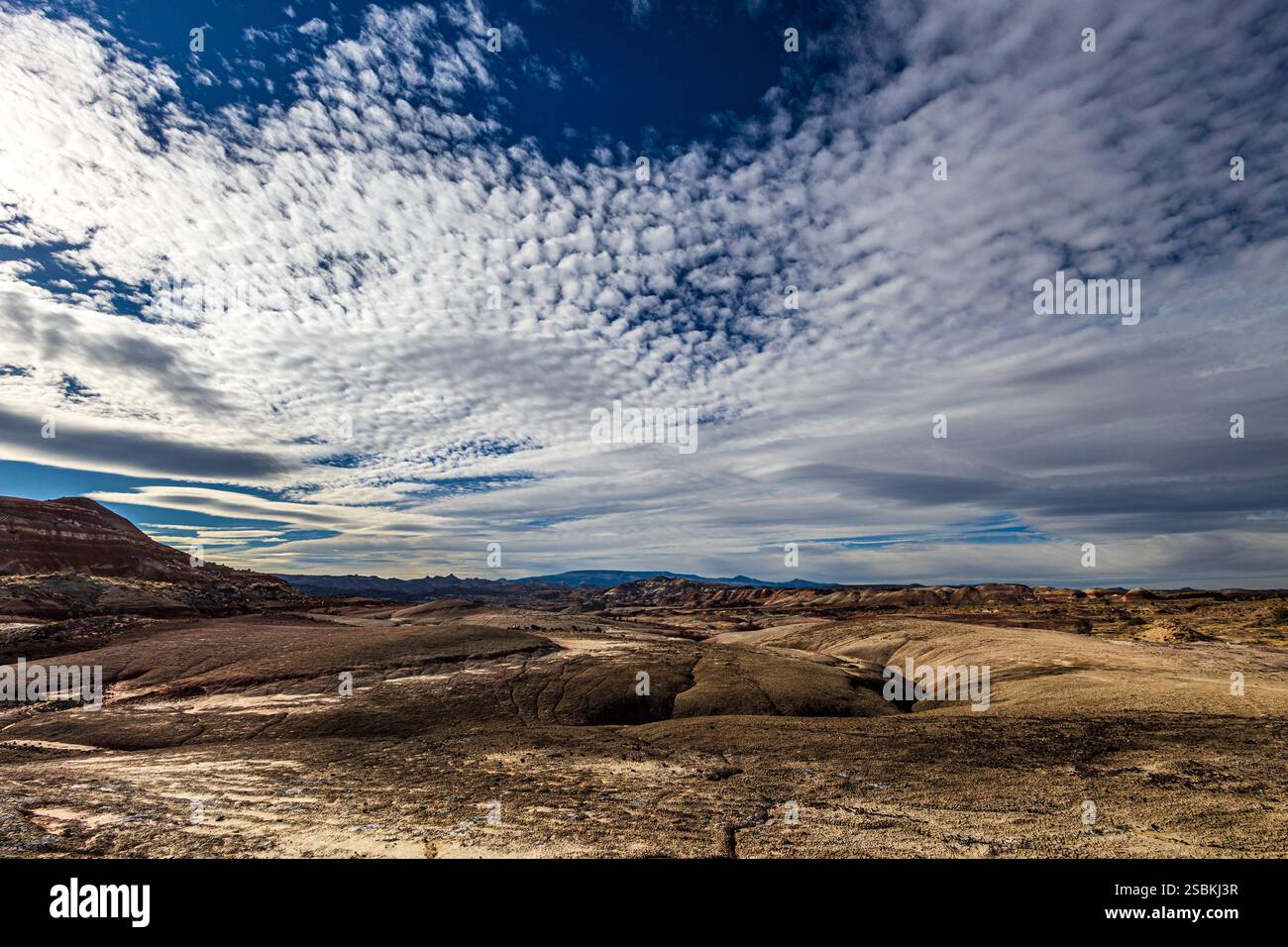 Bentonite Hills of Utah colors start to change and become more dramatic ...