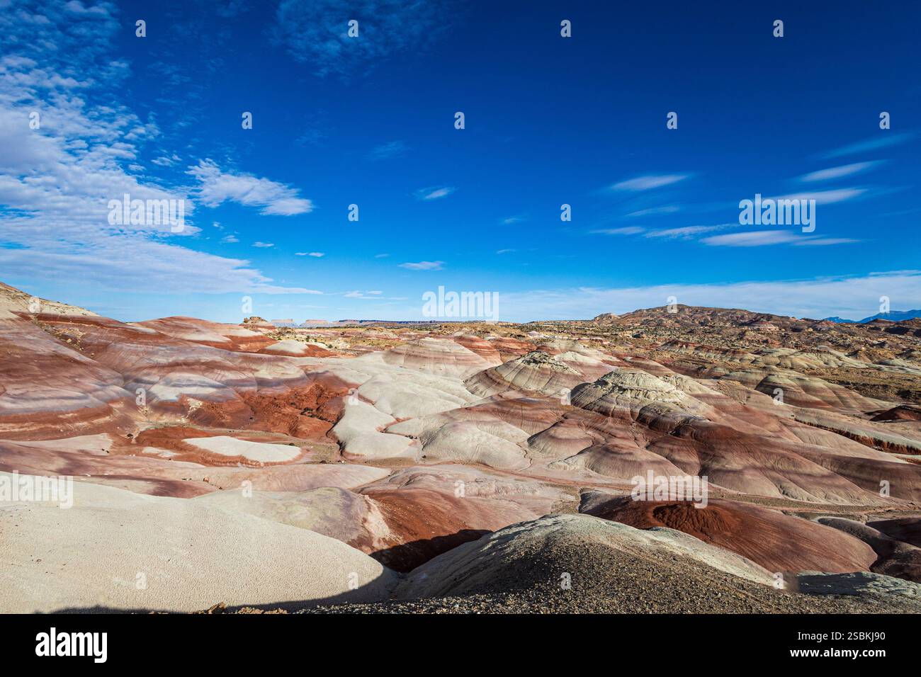 Bentonite Hills of Utah colors start to change and become more dramatic ...
