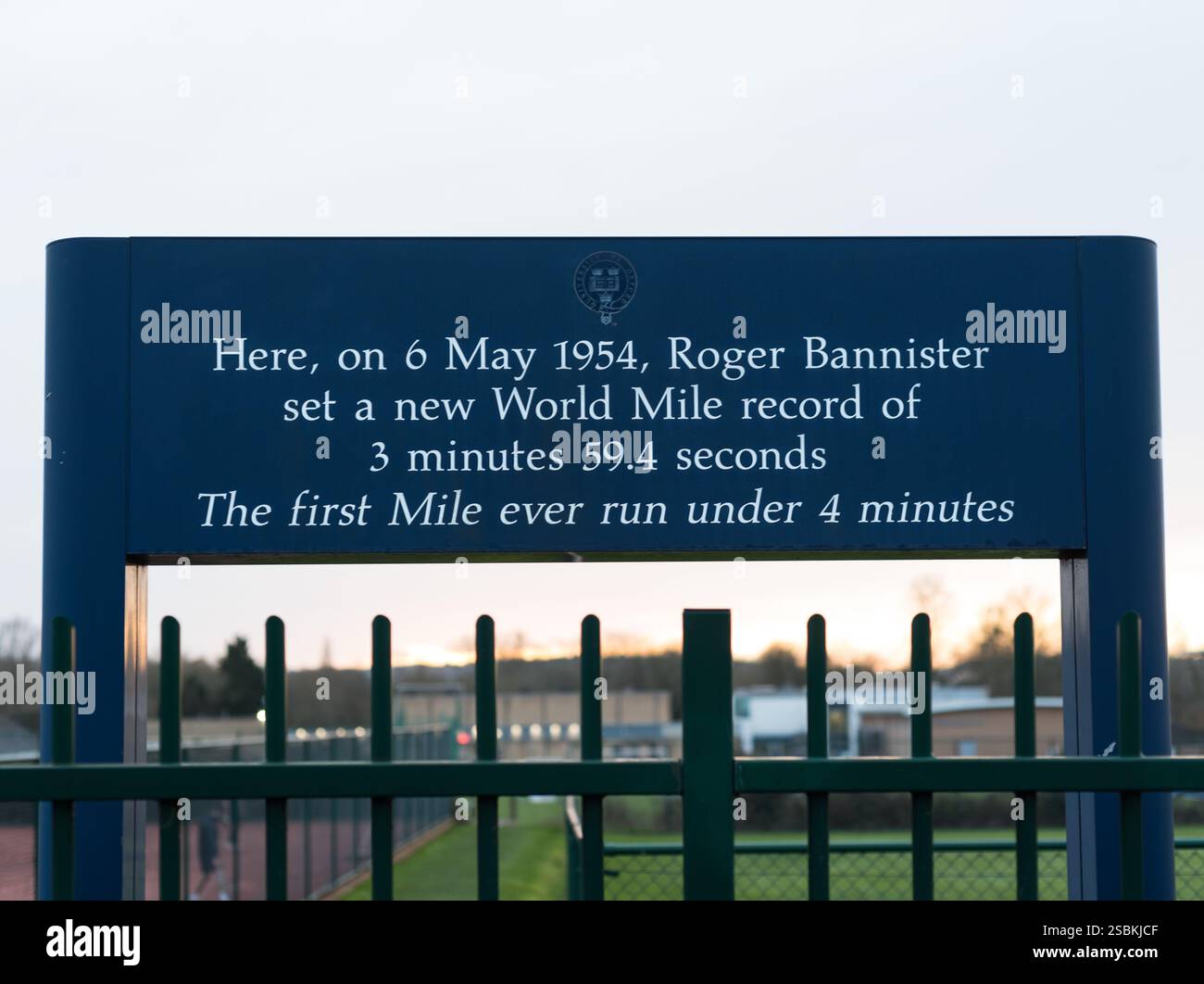 Oxford University Sports Centre sign on Iffley Road, Oxford, United ...