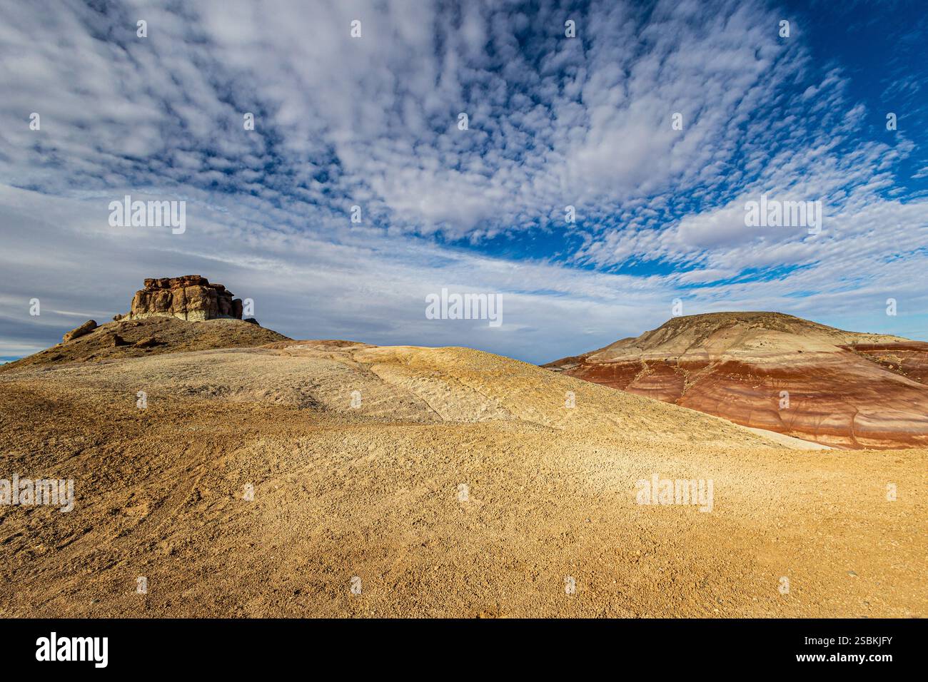 Bentonite Hills of Utah colors start to change and become more dramatic ...