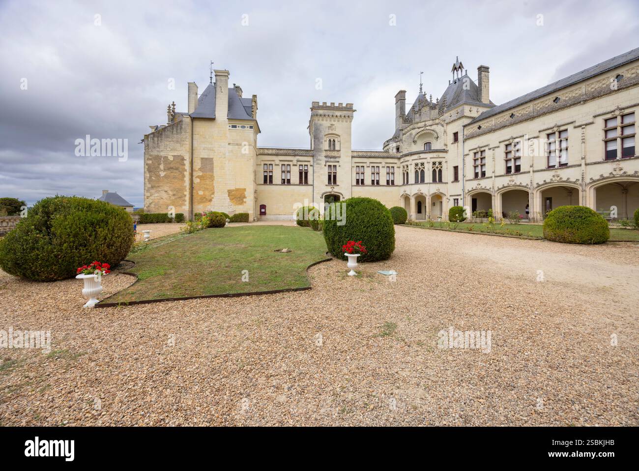 Breze Castle (Chateau de Breze), UNESCO World Heritage Site, Pays de la ...