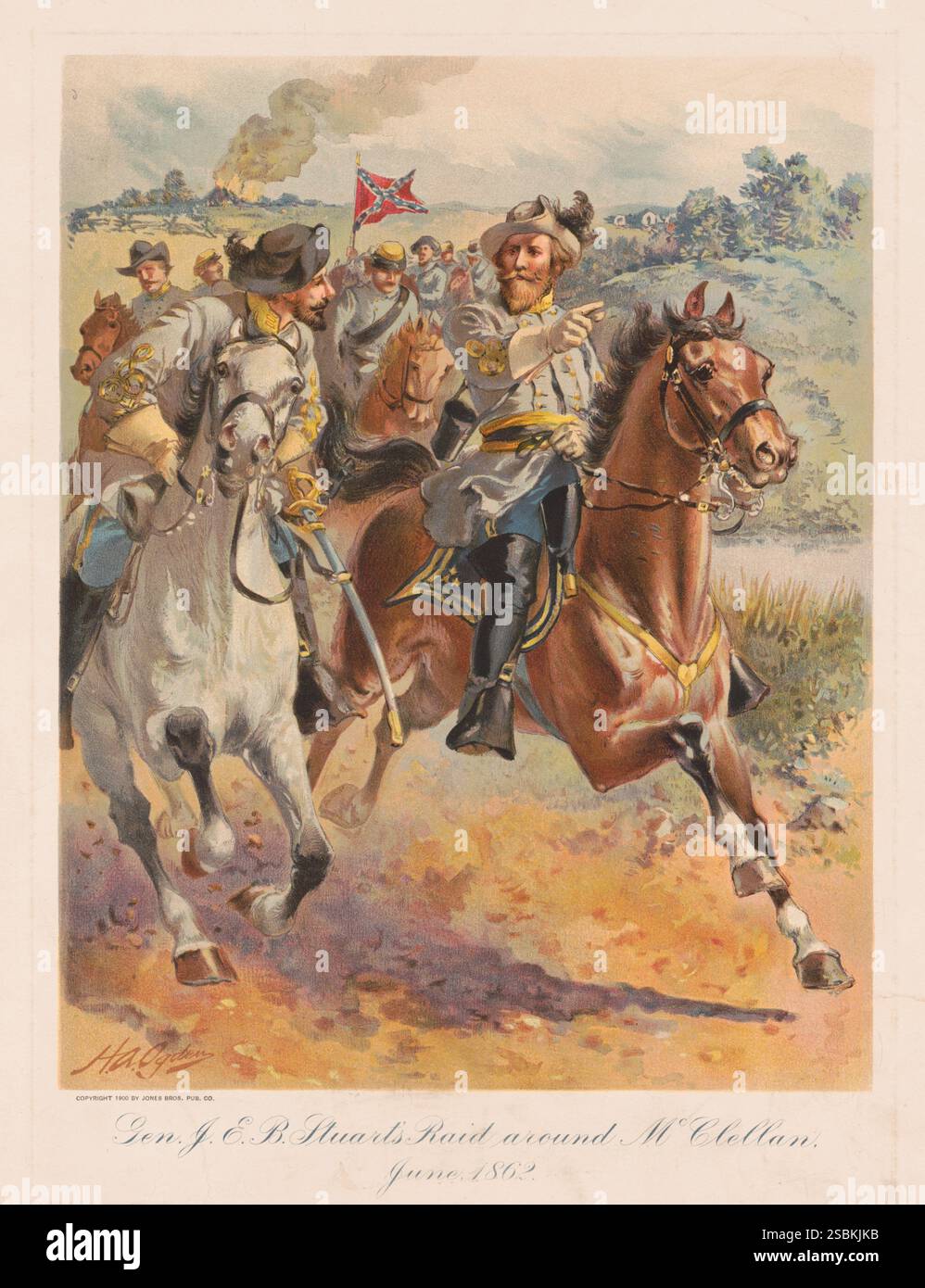 General James Ewell Brown "Jeb" Stuart raid around McClellan, June 1862 ...