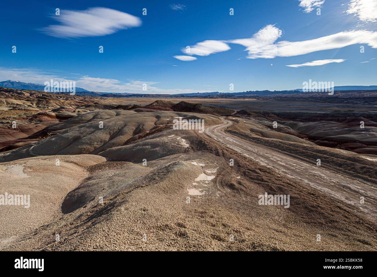 Bentonite Hills of Utah colors start to change and become more dramatic ...