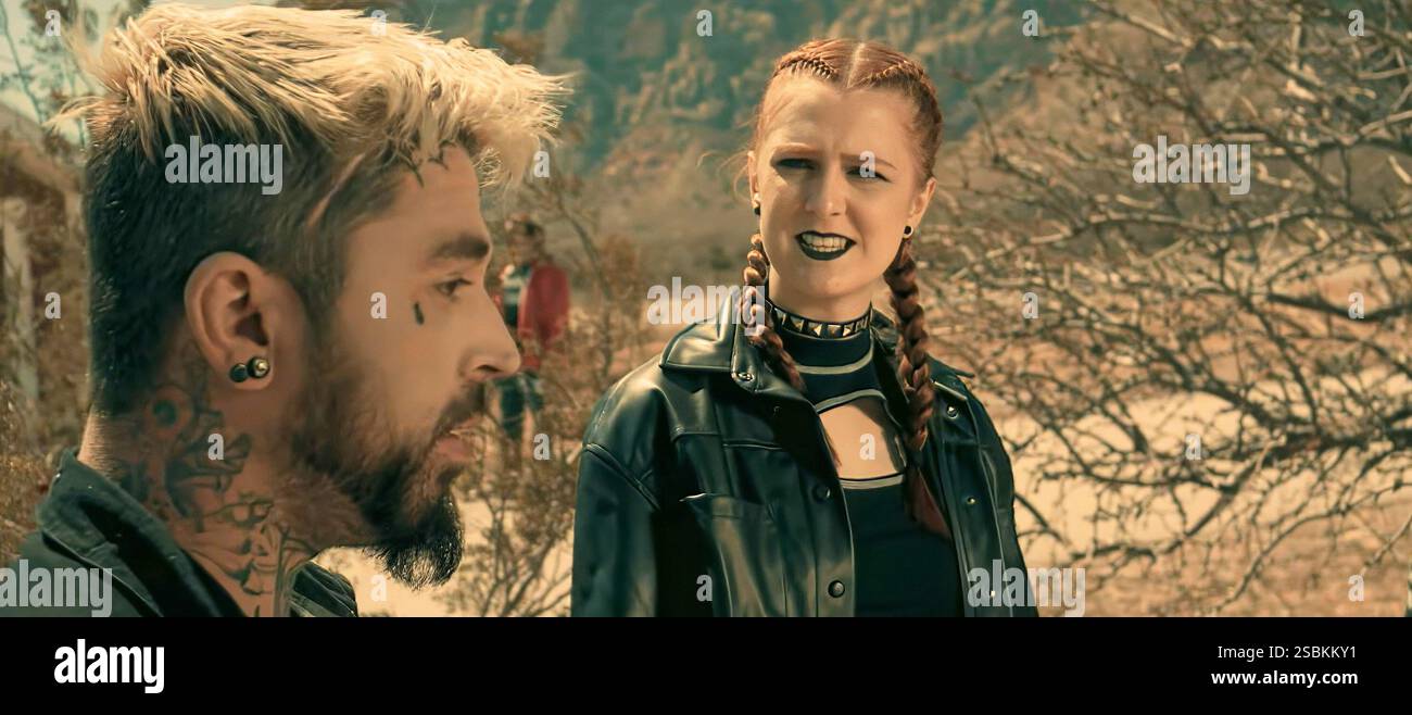 DESERT FIENDS, from left: Riley Wade Chase, Kevin Duffy, Elizabeth Chamberlain, 2024. © Gravitas ...