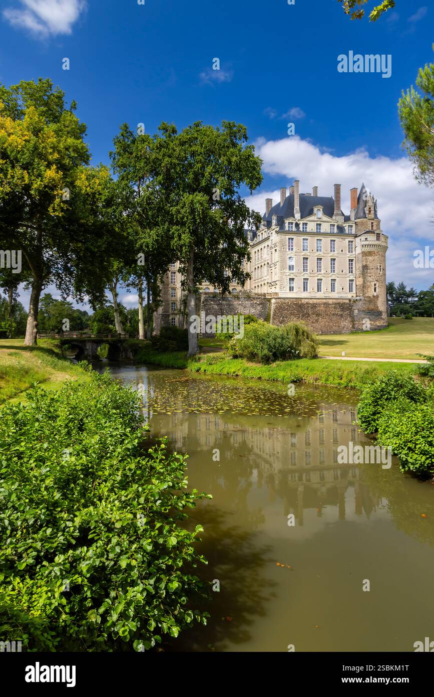 Chateau de Brissac, Brissac-Quince, Pays de la Loire, France Stock ...