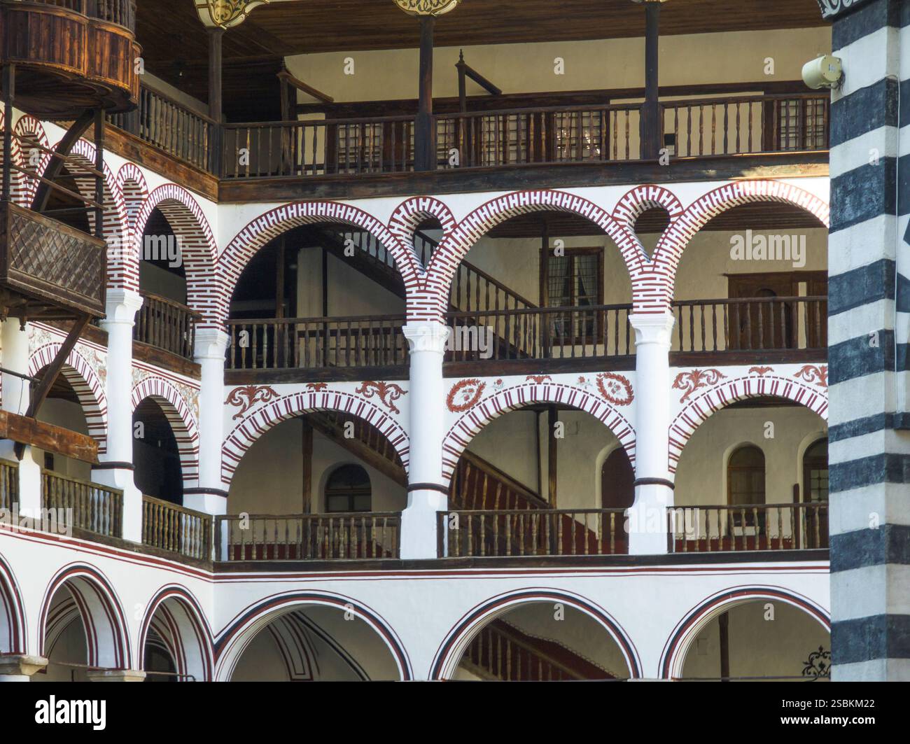 Autumn view of Orthodox Monastery of Saint Ivan (John) of Rila (Rila ...