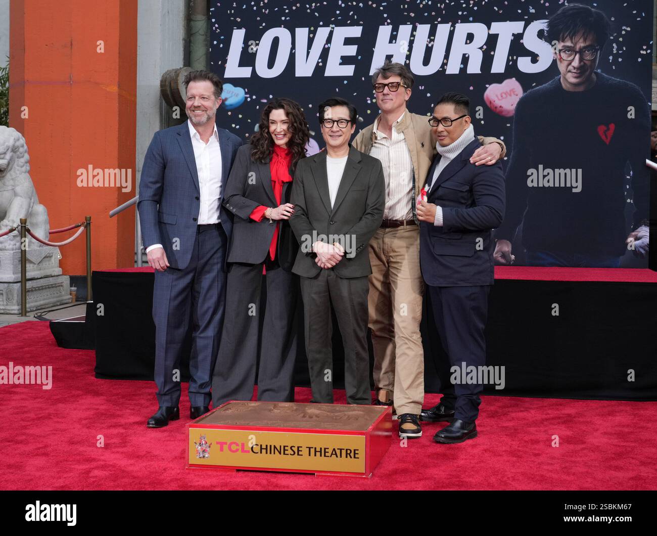 Los Angeles, USA. 03rd Feb, 2025. (L-R) David Leitch, Kelly McCormick ...