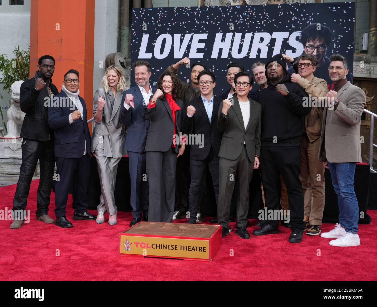 Los Angeles, USA. 03rd Feb, 2025. (L-R) LOVE HURTS Cast & Crew ...