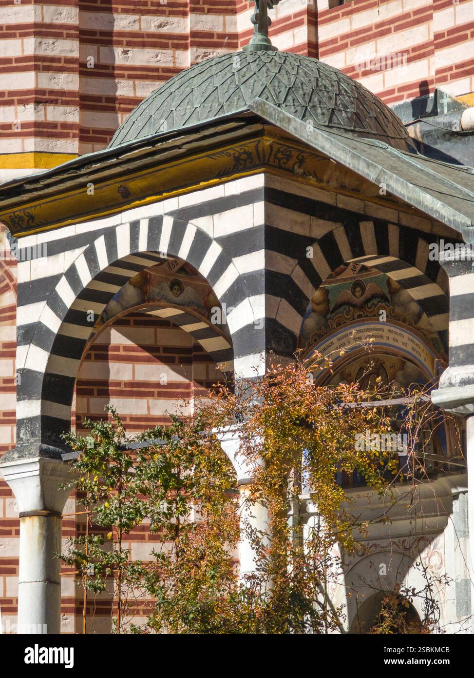 Autumn view of Orthodox Monastery of Saint Ivan (John) of Rila (Rila ...