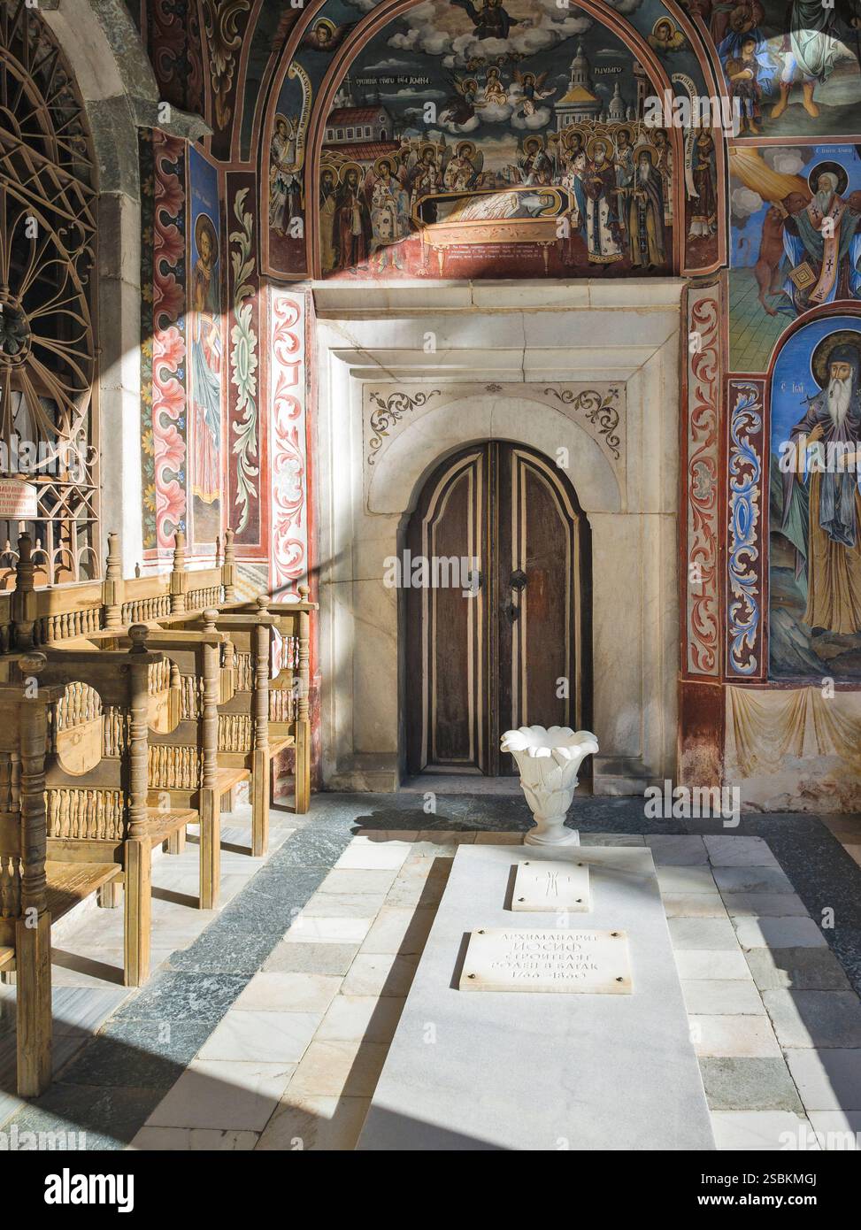 Autumn view of Orthodox Monastery of Saint Ivan (John) of Rila (Rila ...