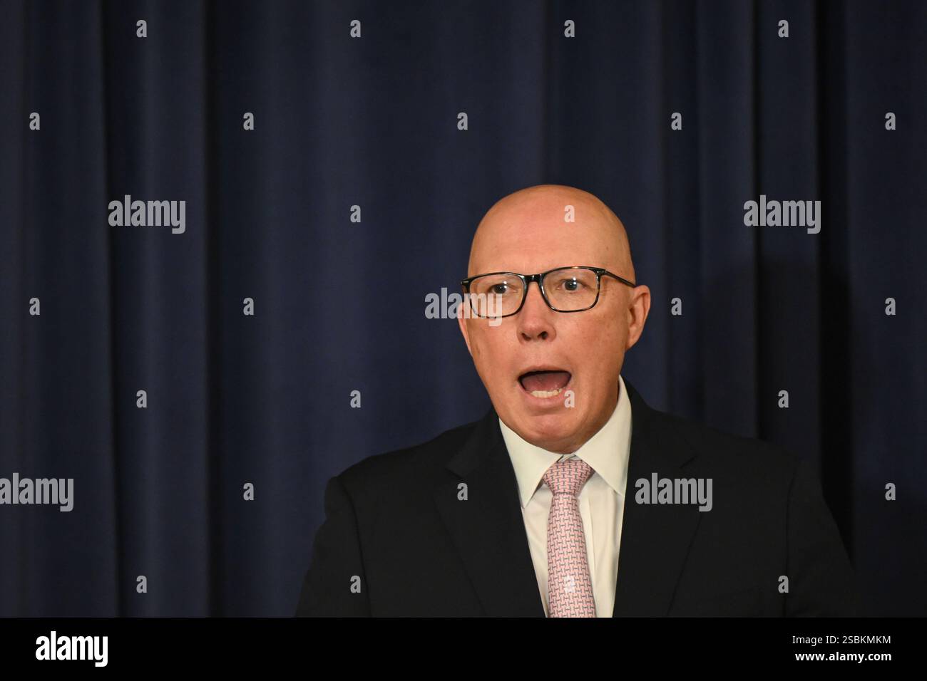 Australian Opposition Leader Peter Dutton speaks at a joint party room ...