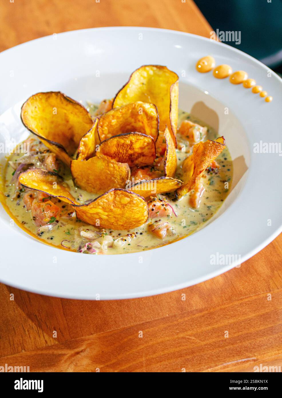 PERUVIAN CEVICHE SEBICHE. Peruvian seafood and fish sebiche with maize ...