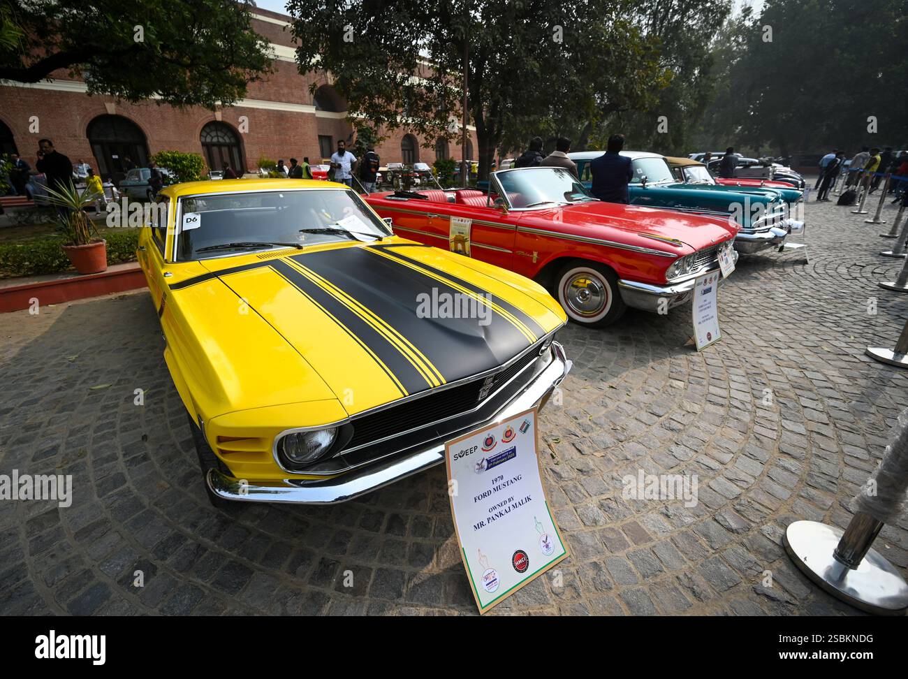 NEW DELHI, INDIA - FEBRUARY 2: Vintage cars seen during Vintage Drive ...