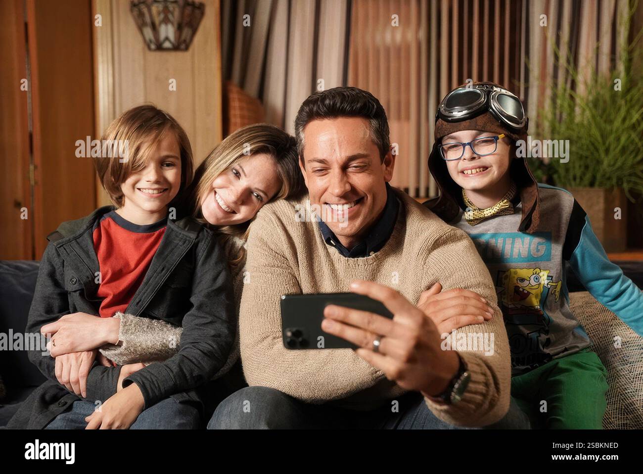 THE UNBREAKABLE BOY, from left: Gavin Warren, Meghann Fahy, Zachary Levi, Jacob Laval, 2025 ...