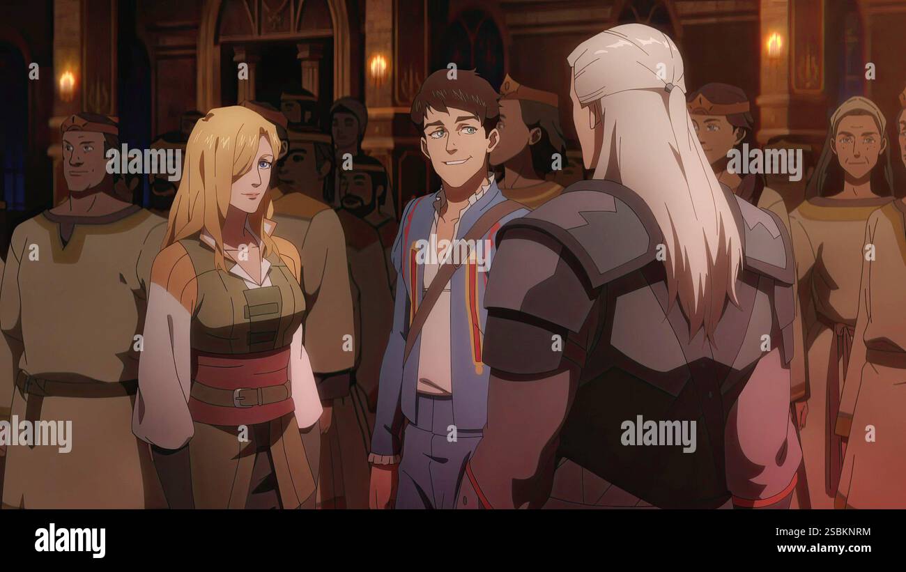 THE WITCHER: SIRENS OF THE DEEP, from left: Essi Daven (voice ...