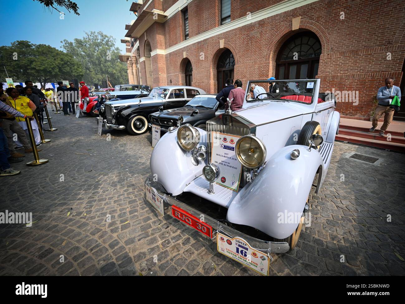 NEW DELHI, INDIA - FEBRUARY 2: Vintage cars seen during Vintage Drive ...