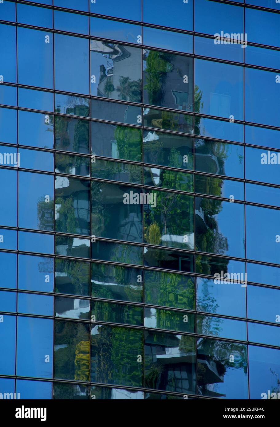 Refection of The 'Vertical Forest project, 'Porta Nuova area, Milan ...