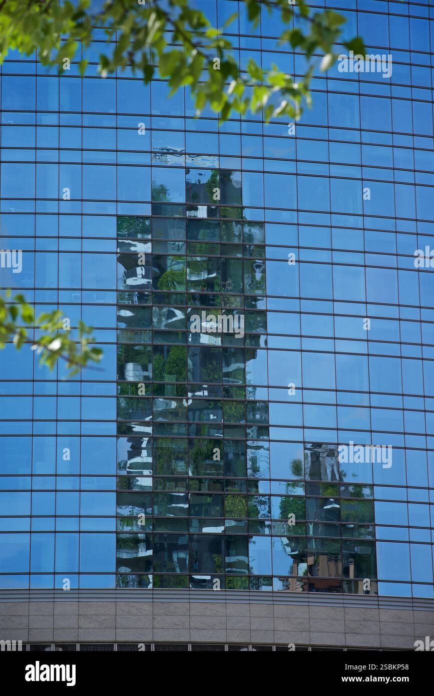 Refection of The 'Vertical Forest project, 'Porta Nuova area, Milan ...