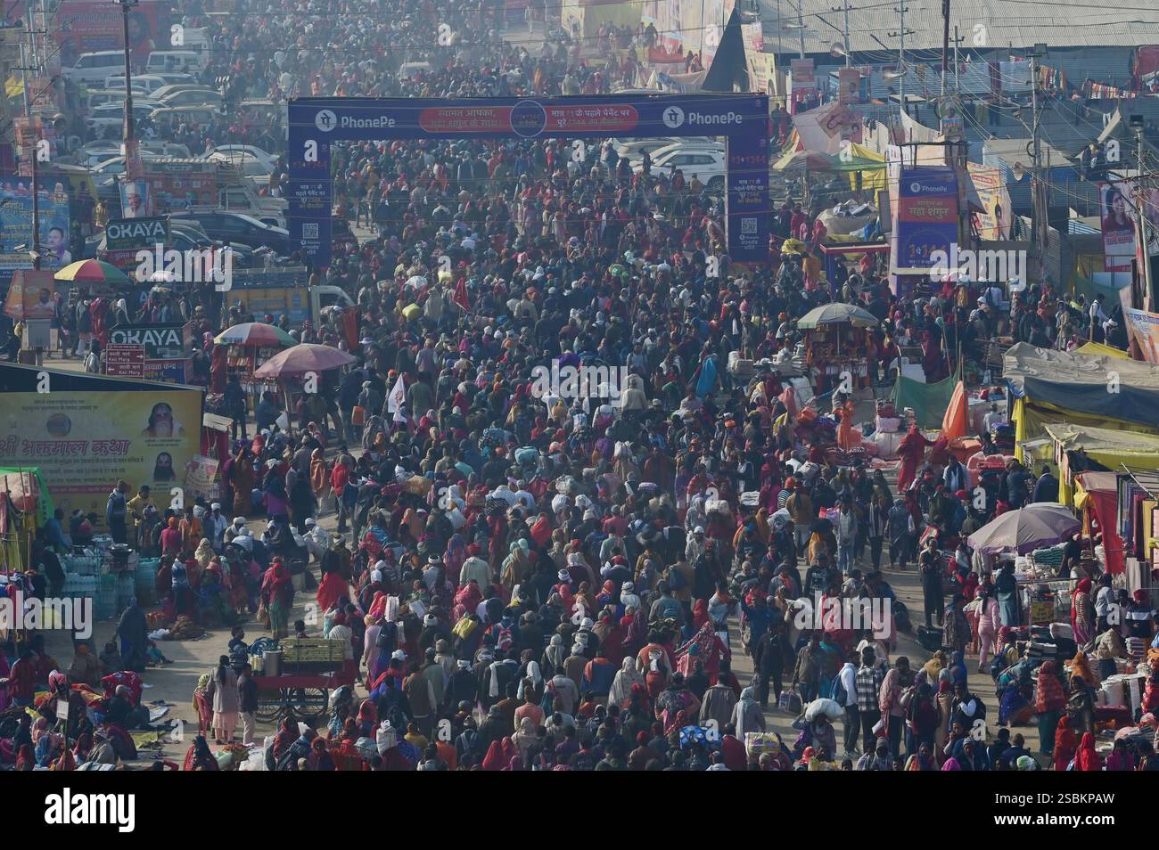 Prayagraj, India. 04th Feb, 2025. PRAYAGRAJ, INDIA - JANUARY 28: A ...