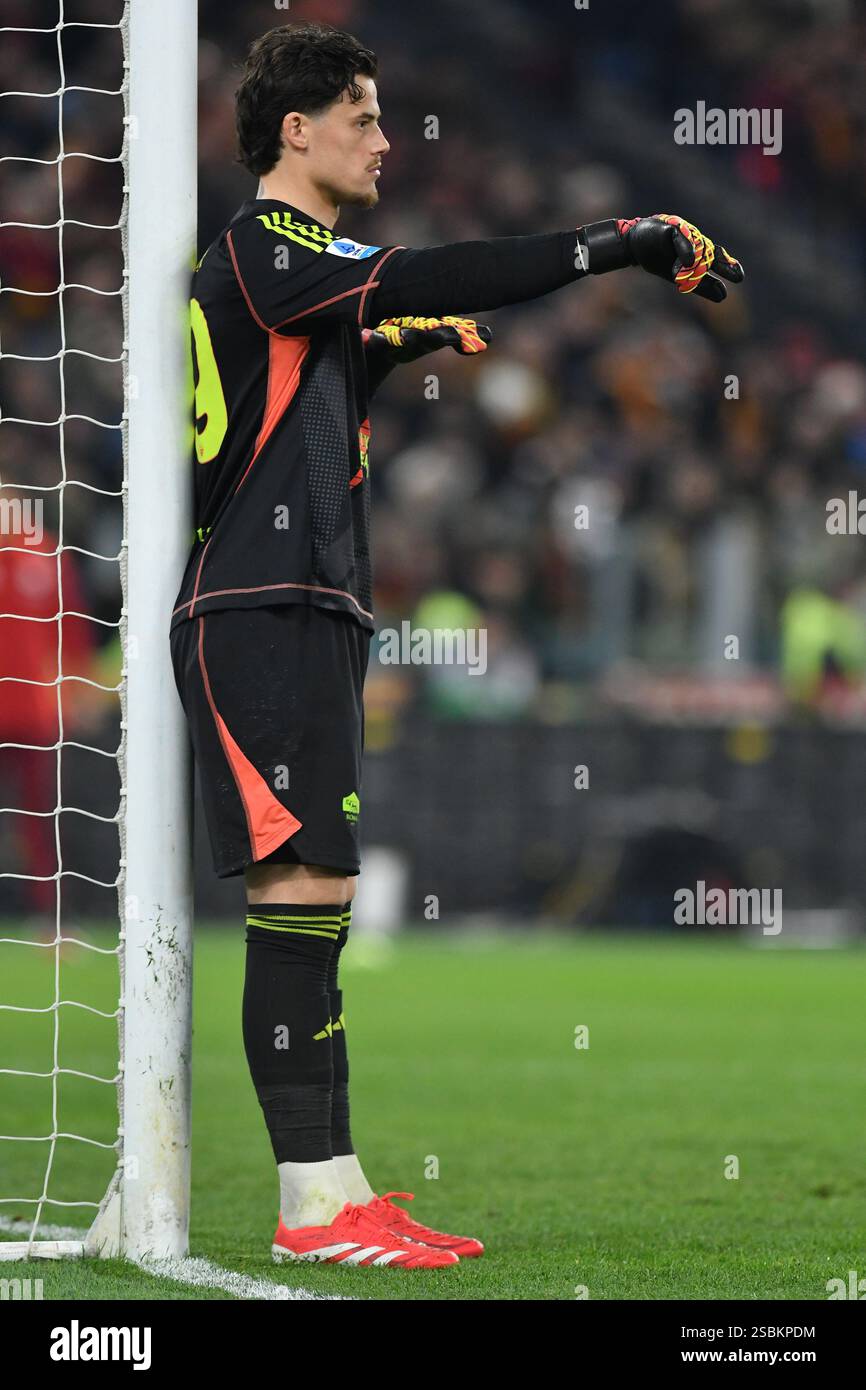 Rome, Lazio. 02nd Feb, 2025. Mile Svilar of AS Roma during the Serie A ...